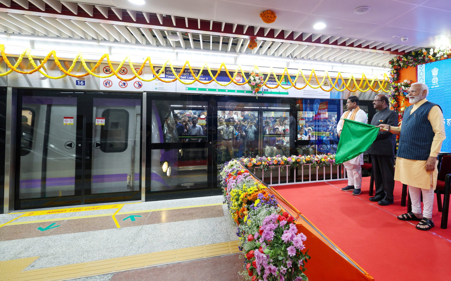 PM flags off India's first underwater metro in Kolkata